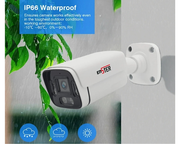 8MP IP Camera POE Full-Color 6pcs LED - Rapid Electronics